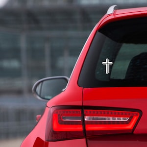 Stylized Cross Decal by Momentum Decals - Etsy