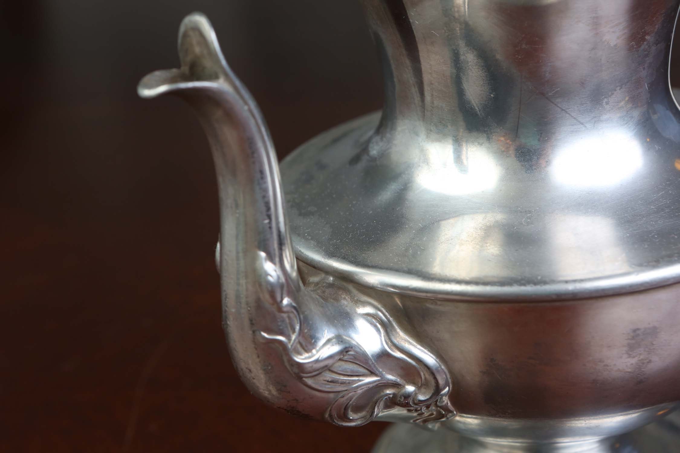 Antique Woodman Cook Co Portland Maine Teapot/coffee Pot Quadruple ...