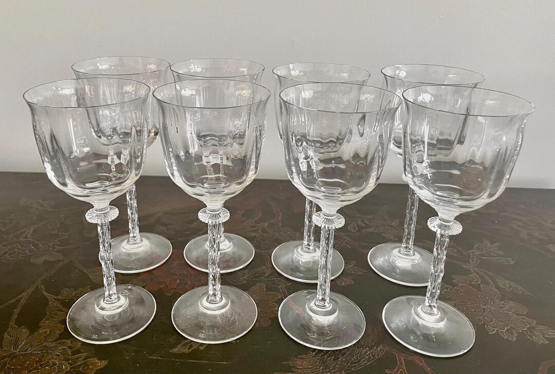 Set of 8 Southern Living Gallery Collection Crystal Water Goblets Wine ...