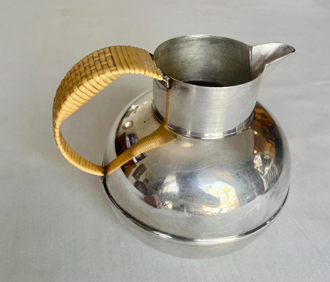 Antique Apollo Silver Plate Pitcher 5" | Bernard Rice's Sons 2213 ...
