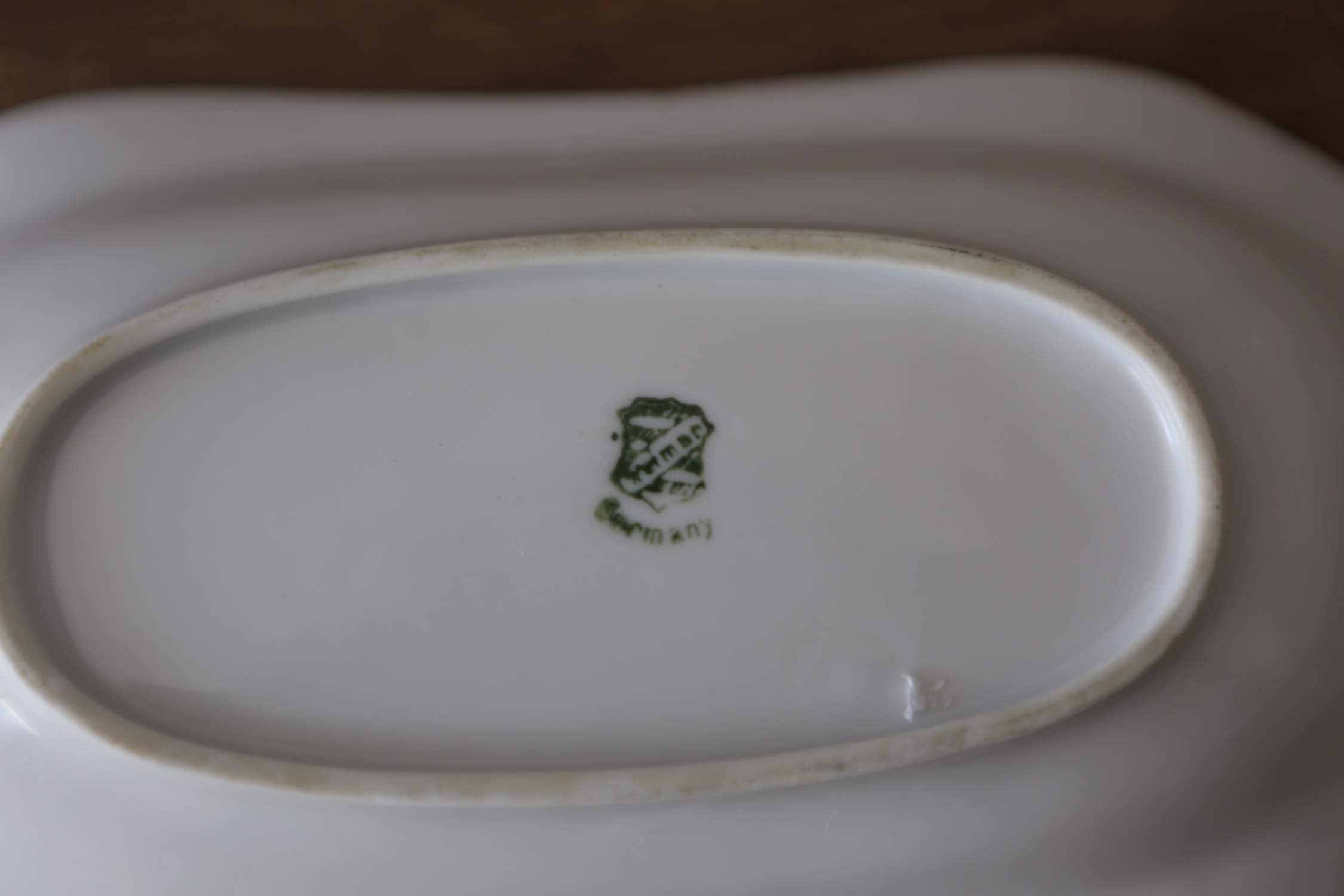 Weimar Germany Bone China Handpainted Small Serving Dish Candy Dish ...