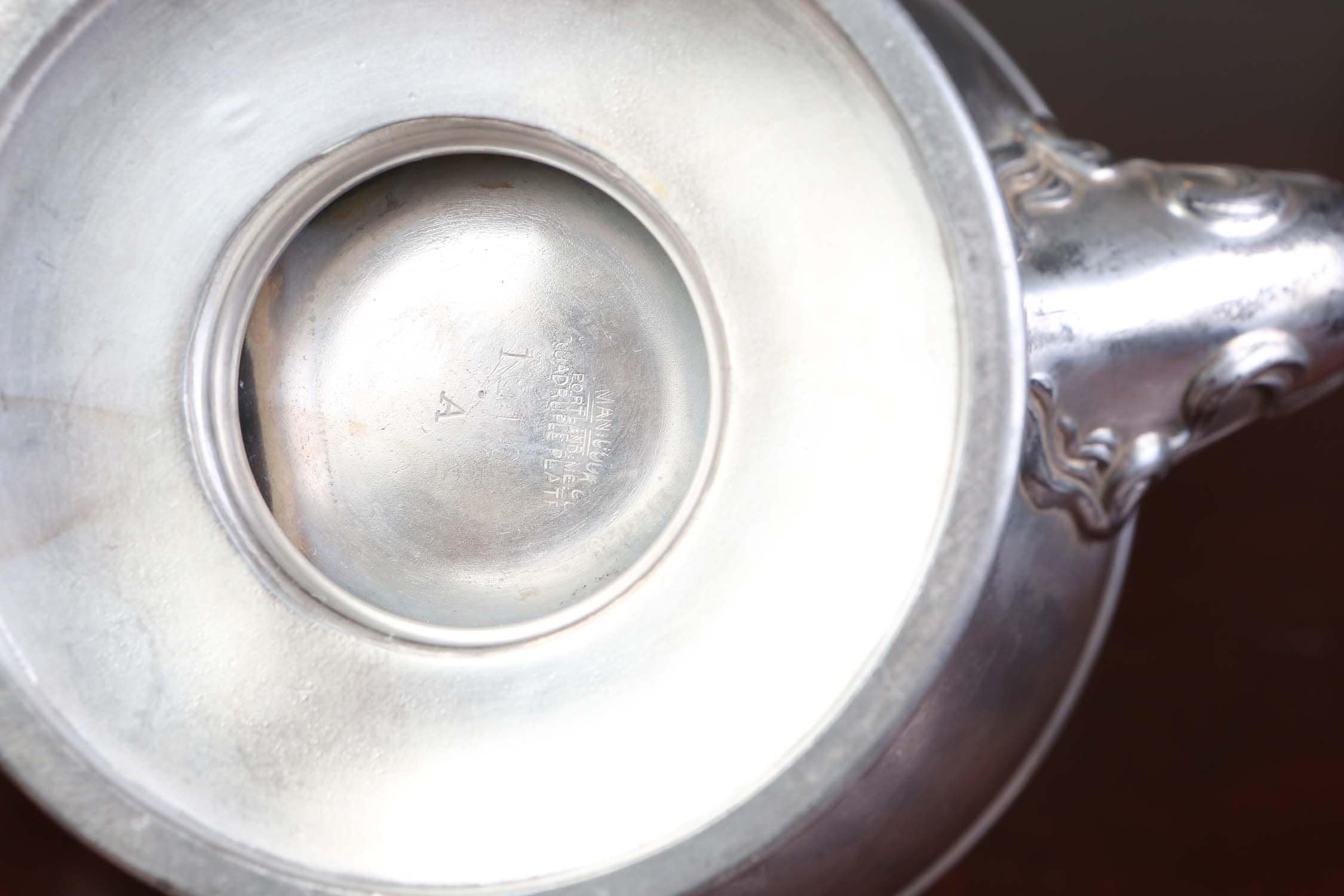 Antique Woodman Cook Co Portland Maine Teapot/coffee Pot Quadruple ...