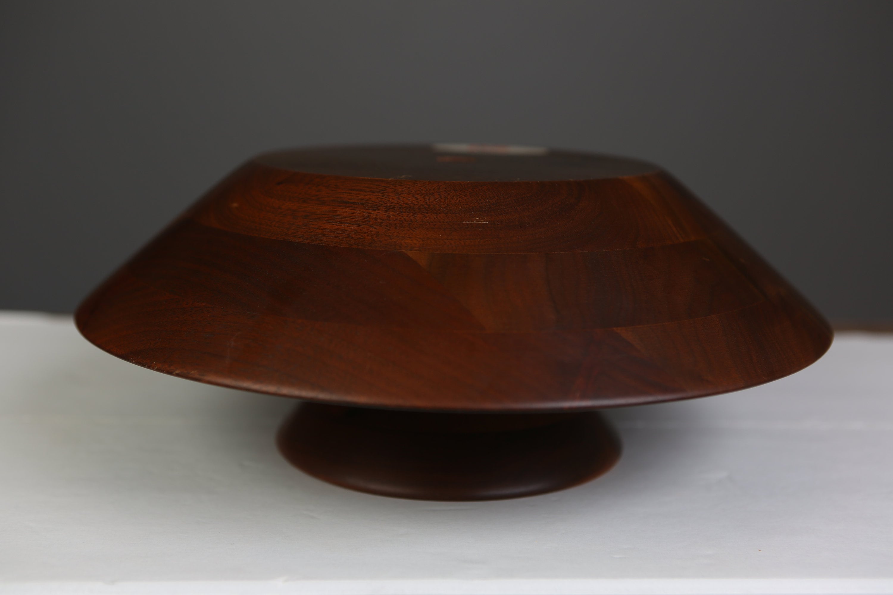 Vermillion Real Walnut Snack Tray/ Chip Dip Two Bowls Two Tier - Etsy
