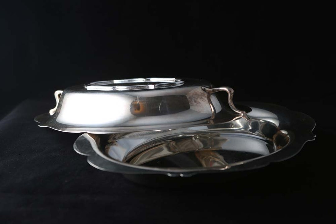 Antique Silverplate Covered Serving Dish by LBS Co - Etsy