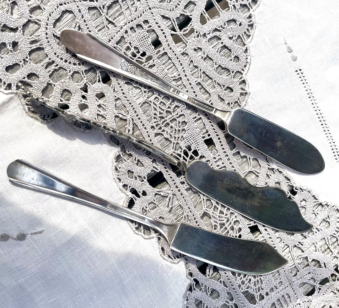 Antique Butter Spread Knives Butter Spreader Fancy Rare Set of 3 ...