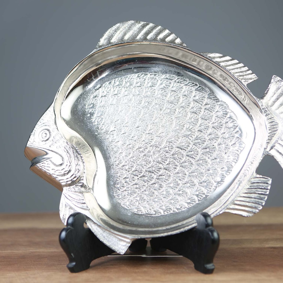 Aluminum Fish Platter Serving Tray Made in India Beach House Design - Etsy
