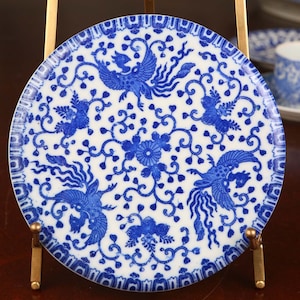 Vintage Blue Phoenix Bird Dishware Set, Made in Japan - Etsy