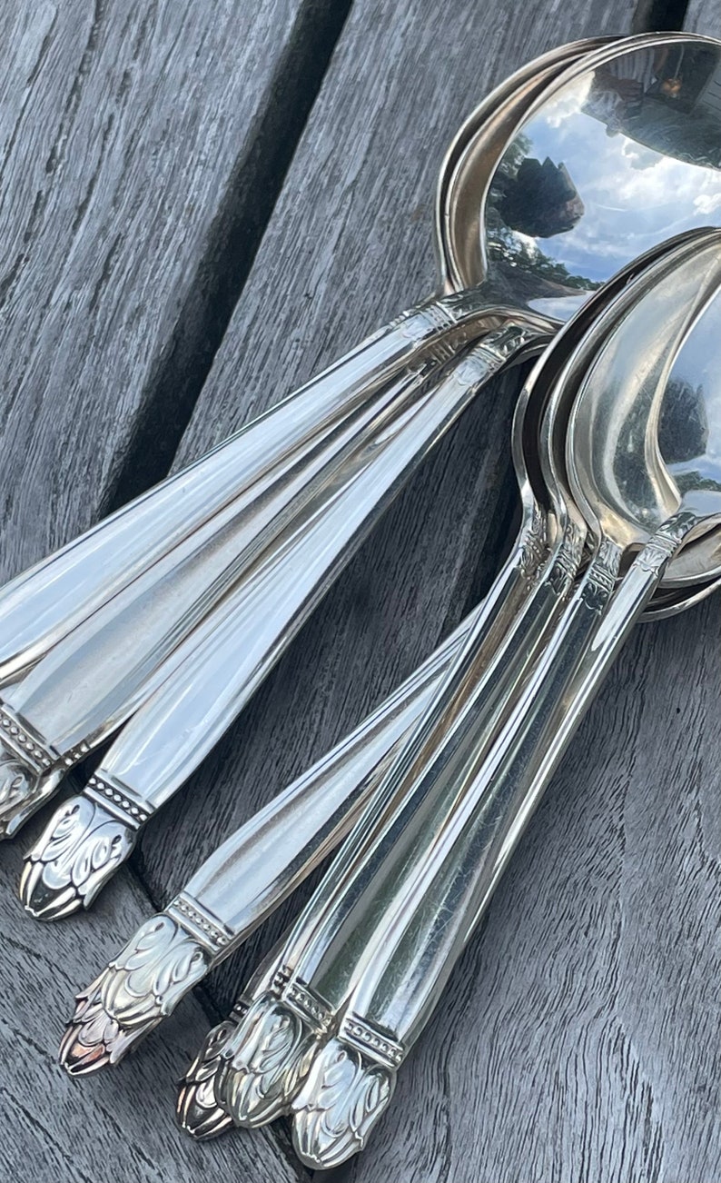 Danish Princess Flatware by Holmes & Edwards, Set of 6 Soup Spoons, Set ...