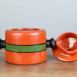 Vintage Ceramic Coffee Set Art Pottery Coffee Pot, Sugar Bowl and 3 ...