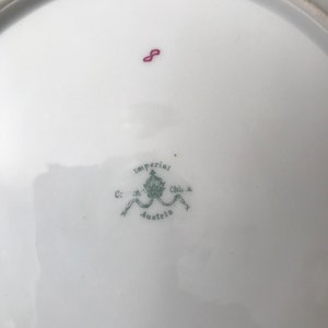 Antique Imperial Austria Crown China Plate Hand Painted Floral 8 1/4 ...