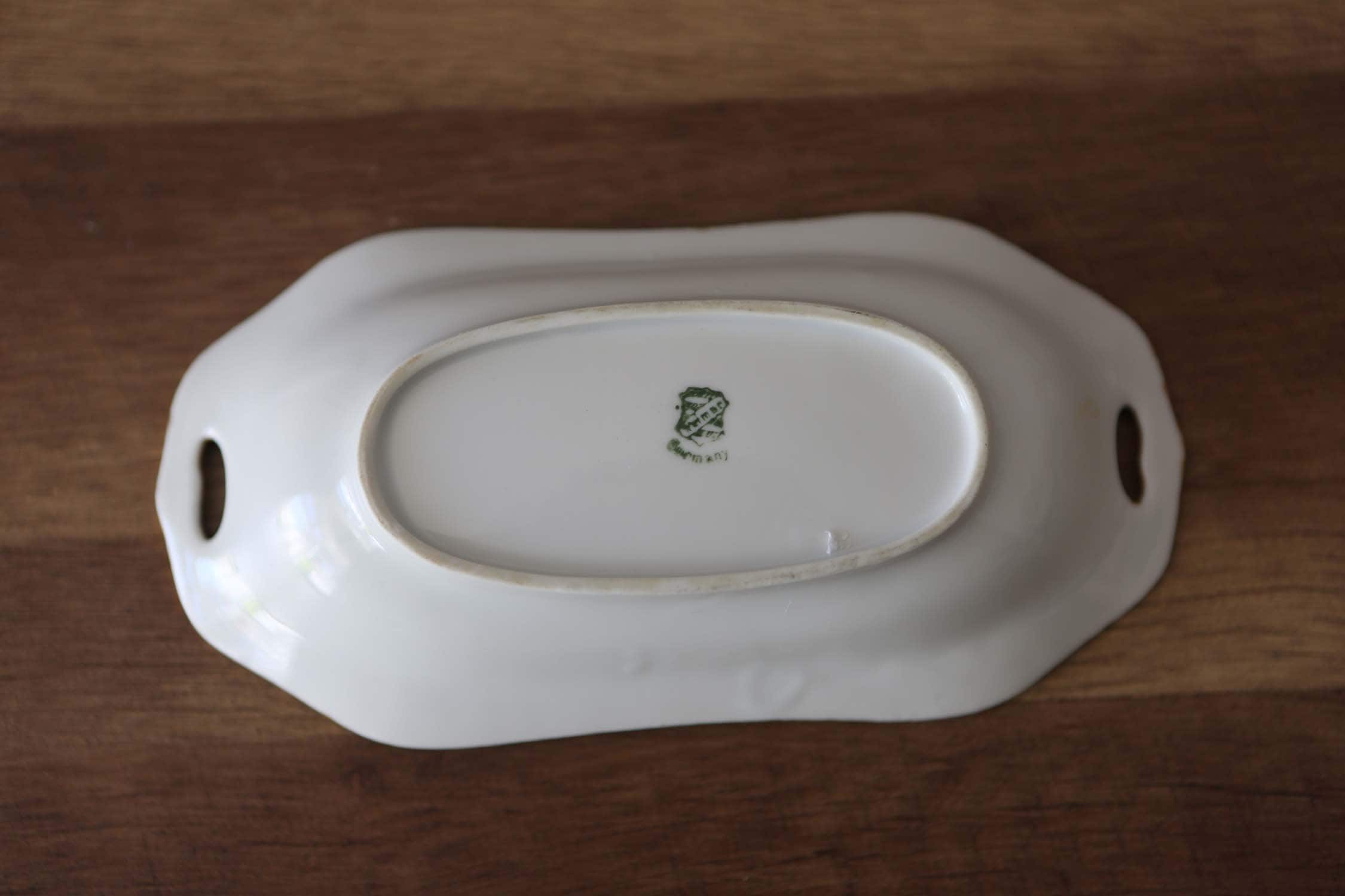 Weimar Germany Bone China Handpainted Small Serving Dish Candy Dish ...