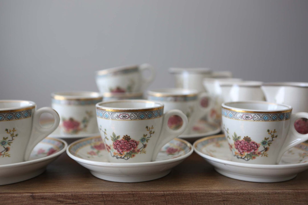 Vintage Mayer China Restaurant Ware Coffee Cups Demitasse Cups, Saucers ...