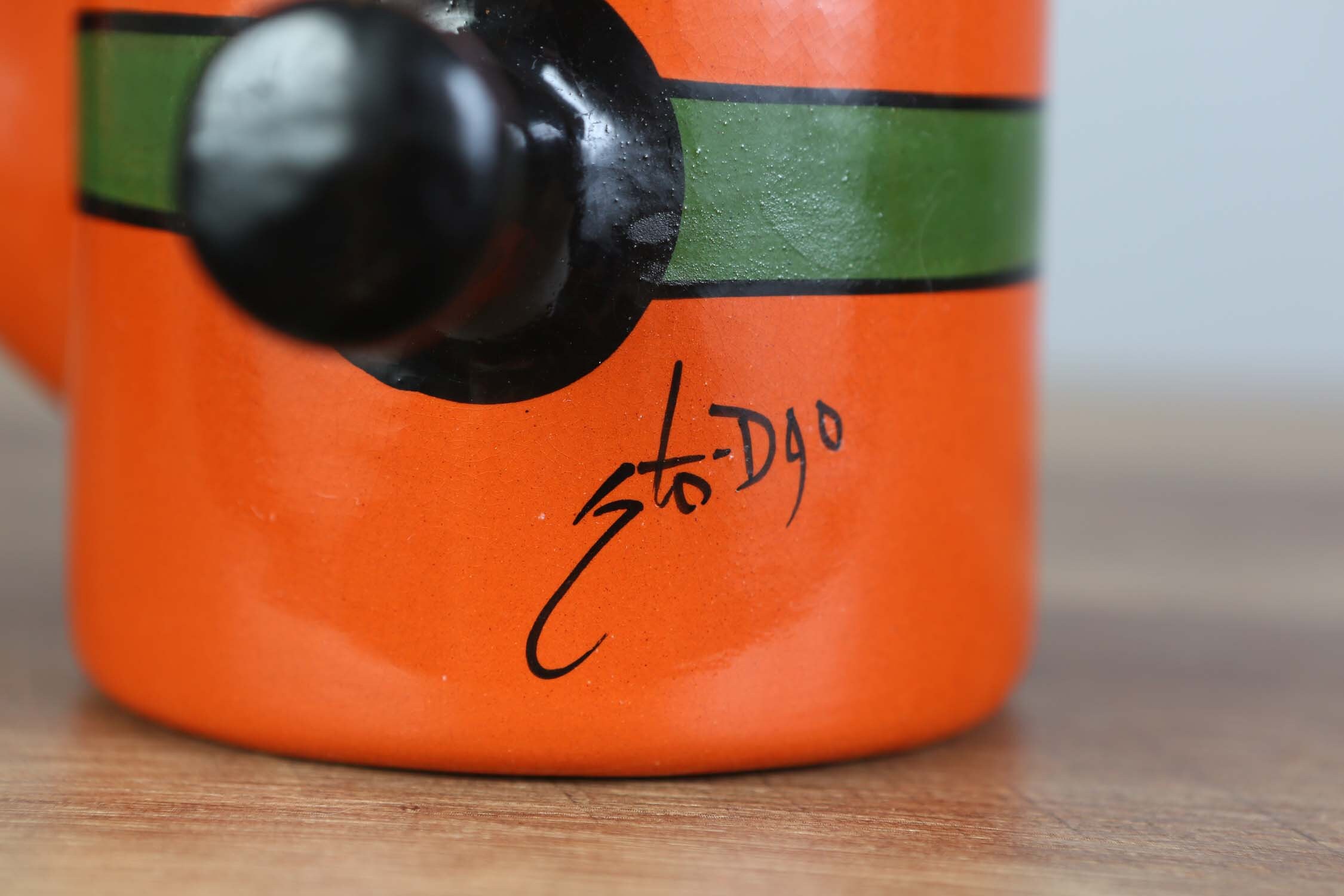 Vintage Ceramic Coffee Set Art Pottery Coffee Pot, Sugar Bowl and 3 ...