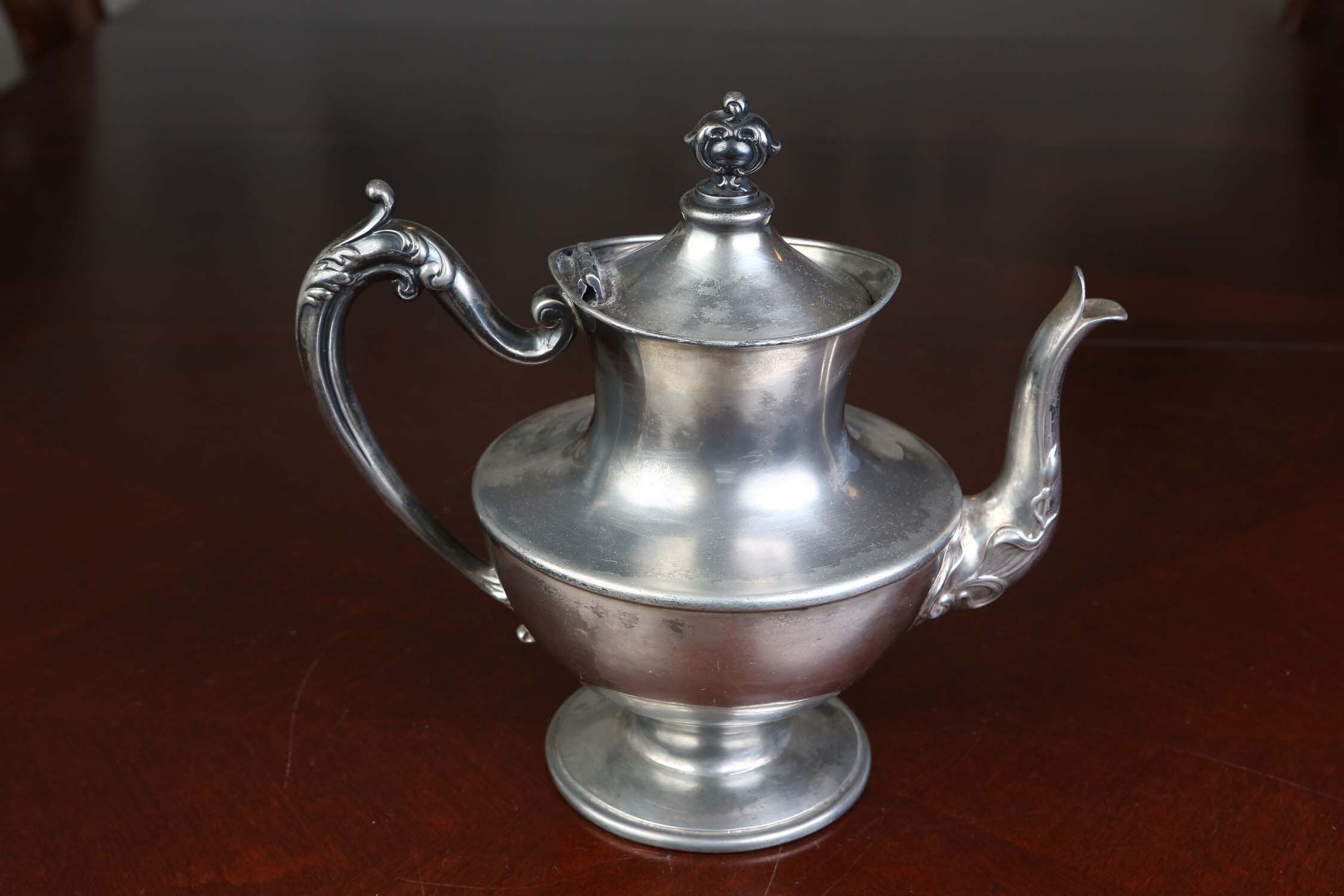 Antique Woodman Cook Co Portland Maine Teapot/coffee Pot Quadruple ...