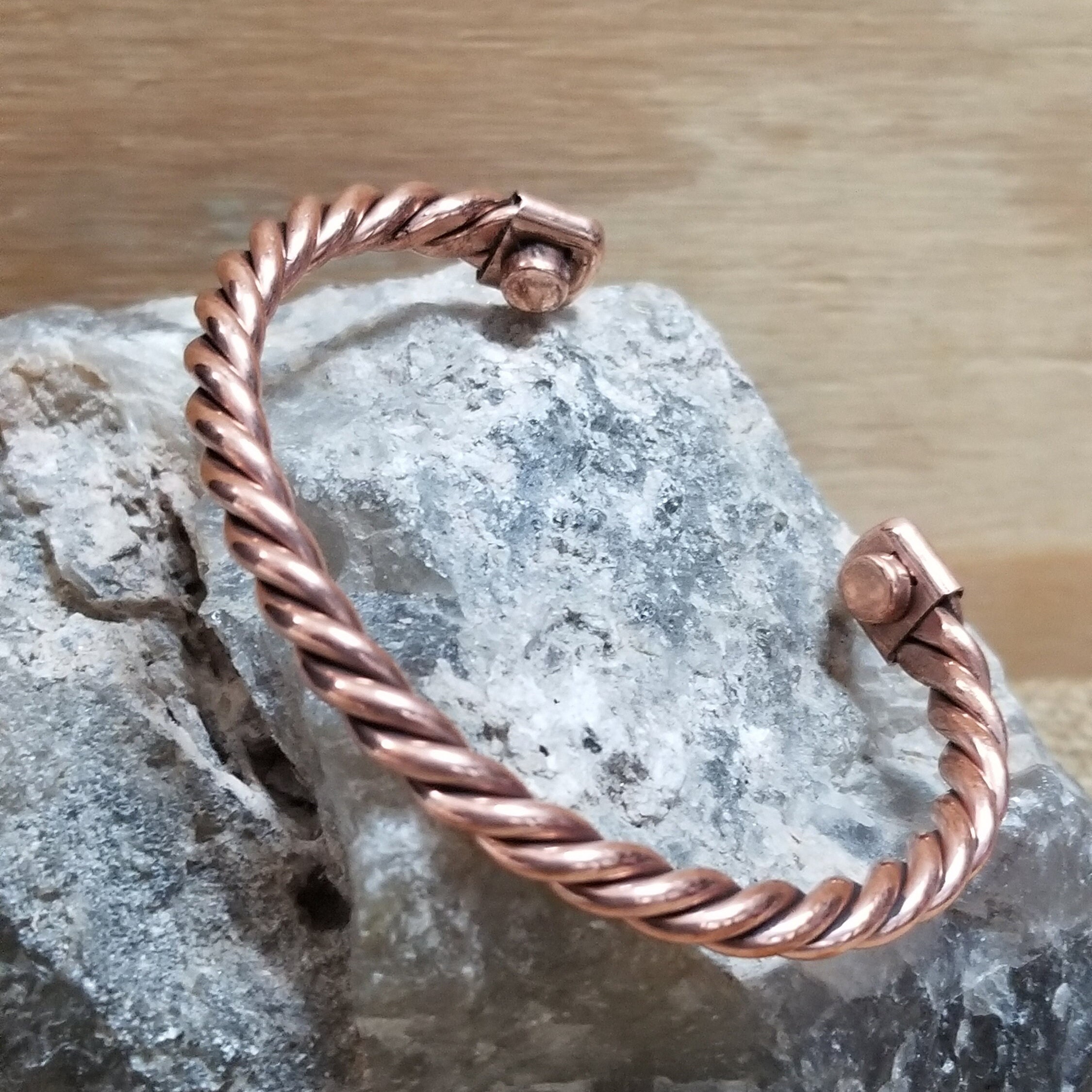Copper Magnet Bands Copper Bracelet Two Tone Copper Bands - Etsy