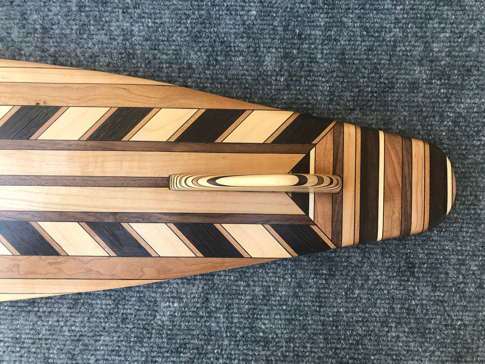 Board 004 Beautiful Handmade 1/4 Scale Wood Longboard Surfboard, 40 X 8 ...