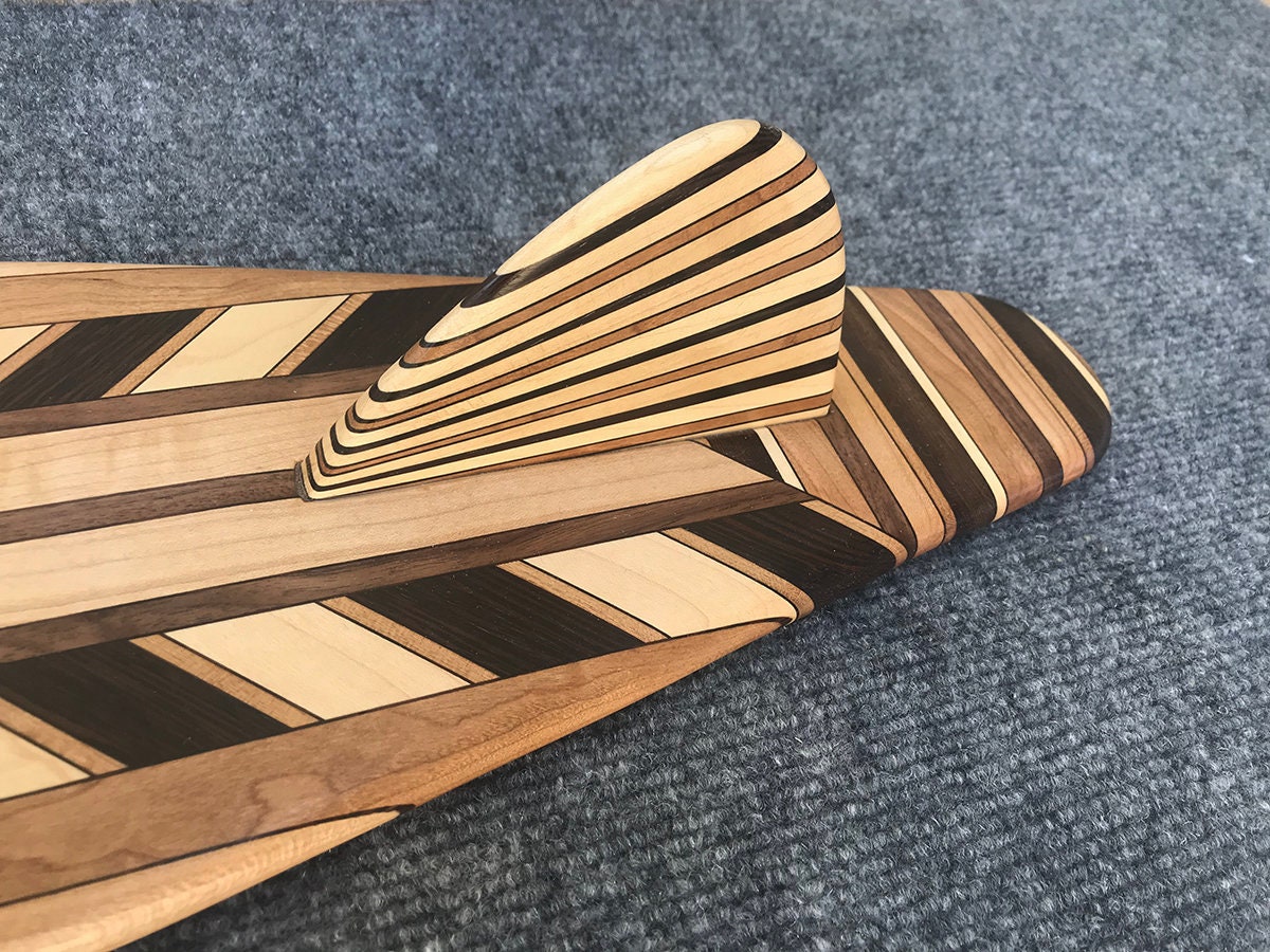 Board 004 Beautiful Handmade 1/4 Scale Wood Longboard Surfboard, 40 X 8 ...