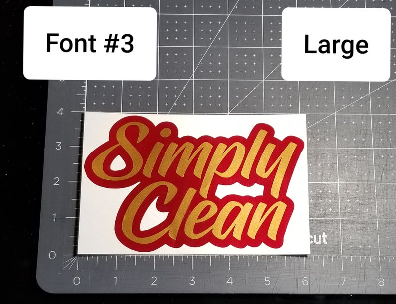 Simply Clean 2-layer Decal - Etsy