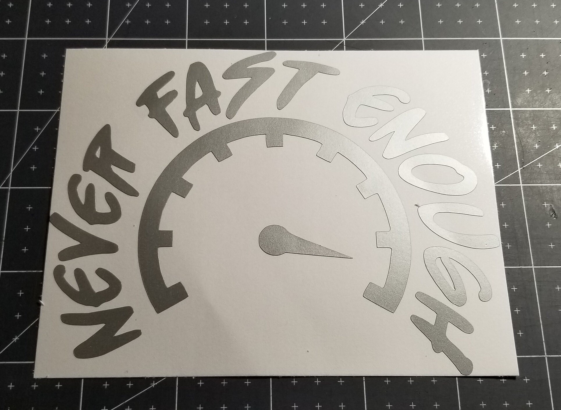 Never Fast Enough Decal 3 Different Font Choices - Etsy