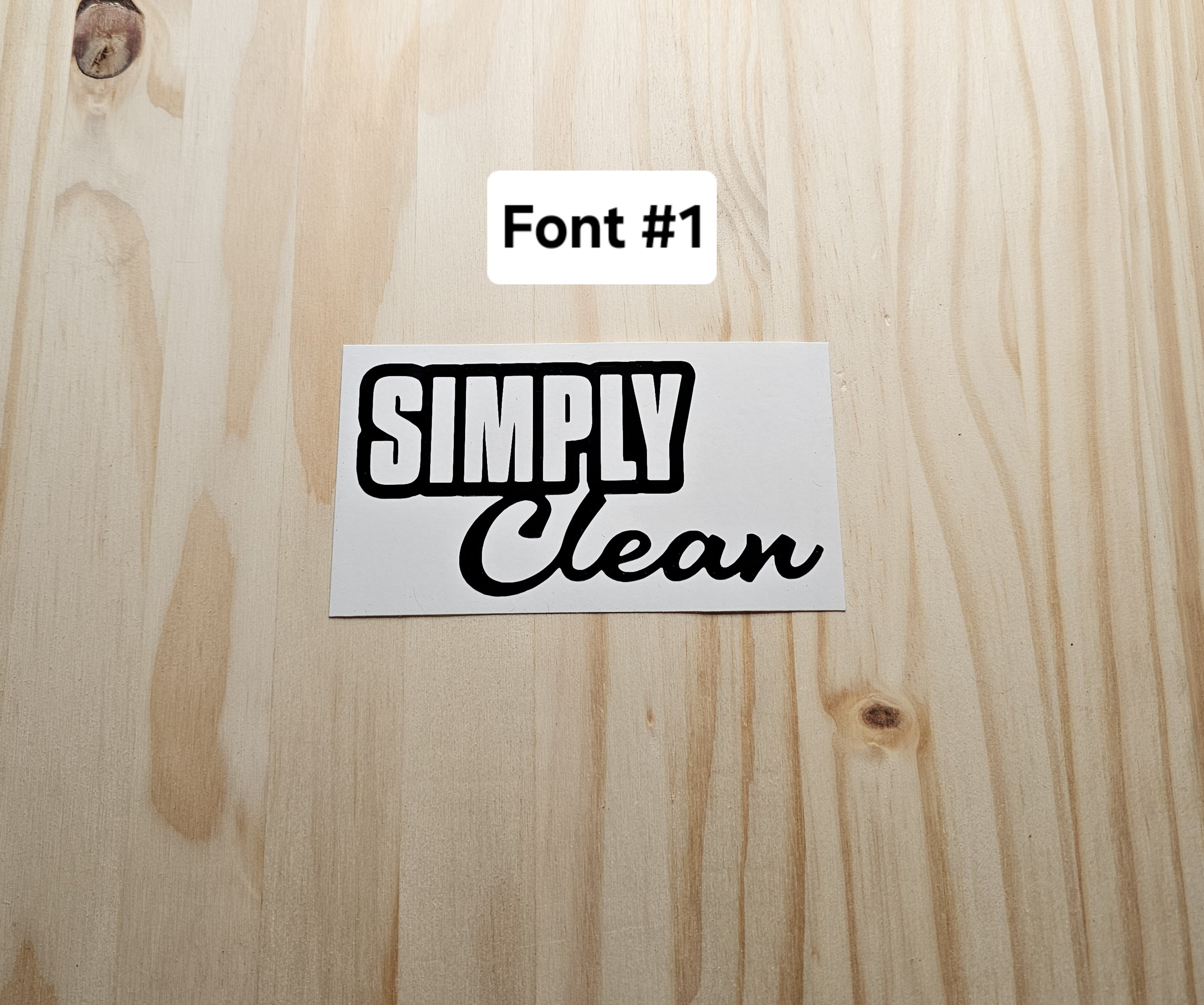 Simply Clean Decal V2 3 Different Font and Size Choices - Etsy