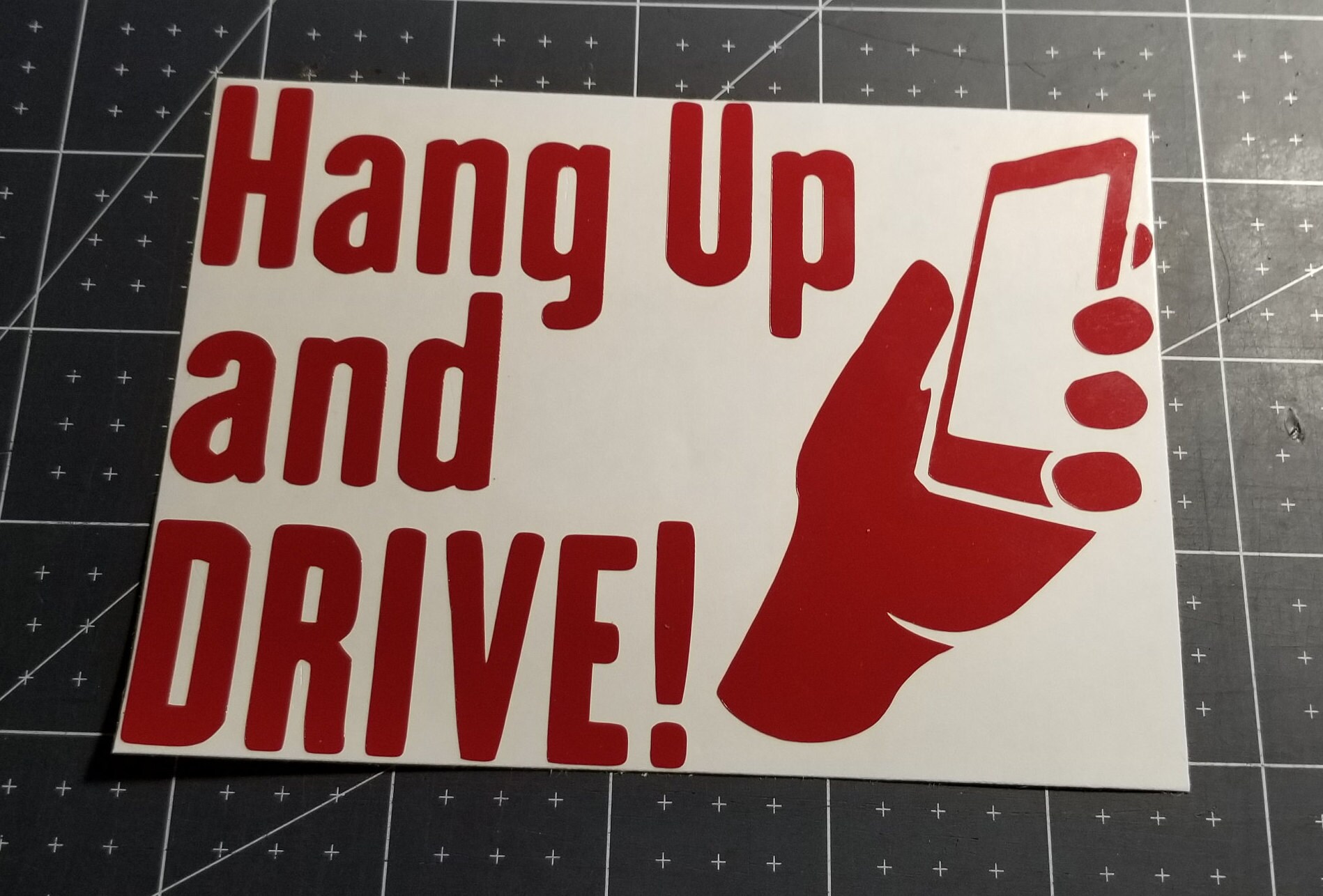 Hang up and DRIVE Decal 3 Different Font Choices - Etsy