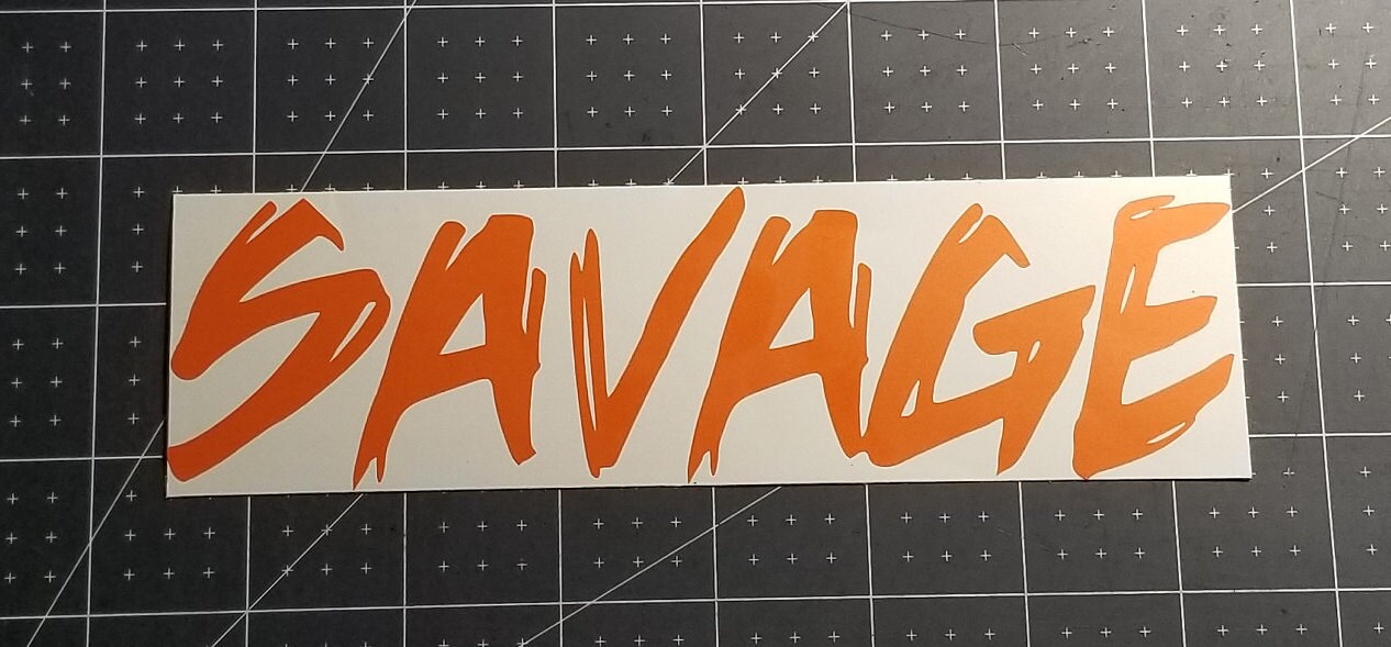 Savage decal 3 different font choices | Etsy