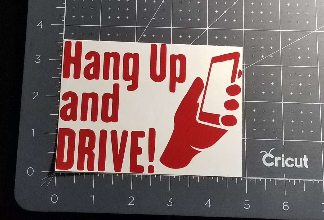 Hang up and DRIVE Decal 3 Different Font Choices - Etsy
