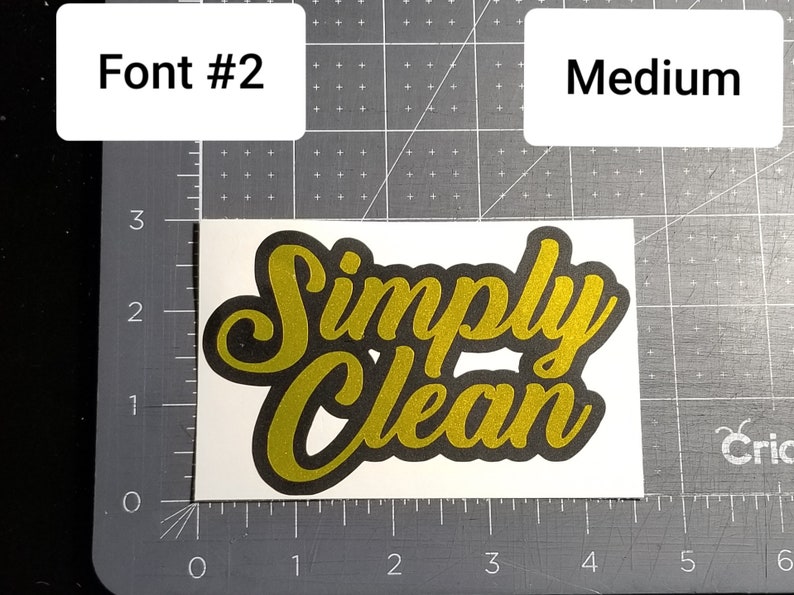 Simply Clean 2-layer Decal - Etsy