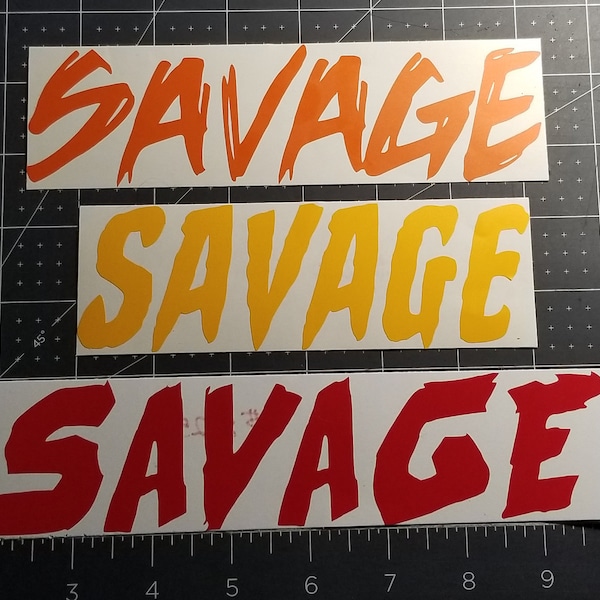 Savage Decal - Etsy