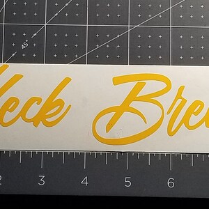 Neck Breaker Decal 3 Different Font Choices | Etsy
