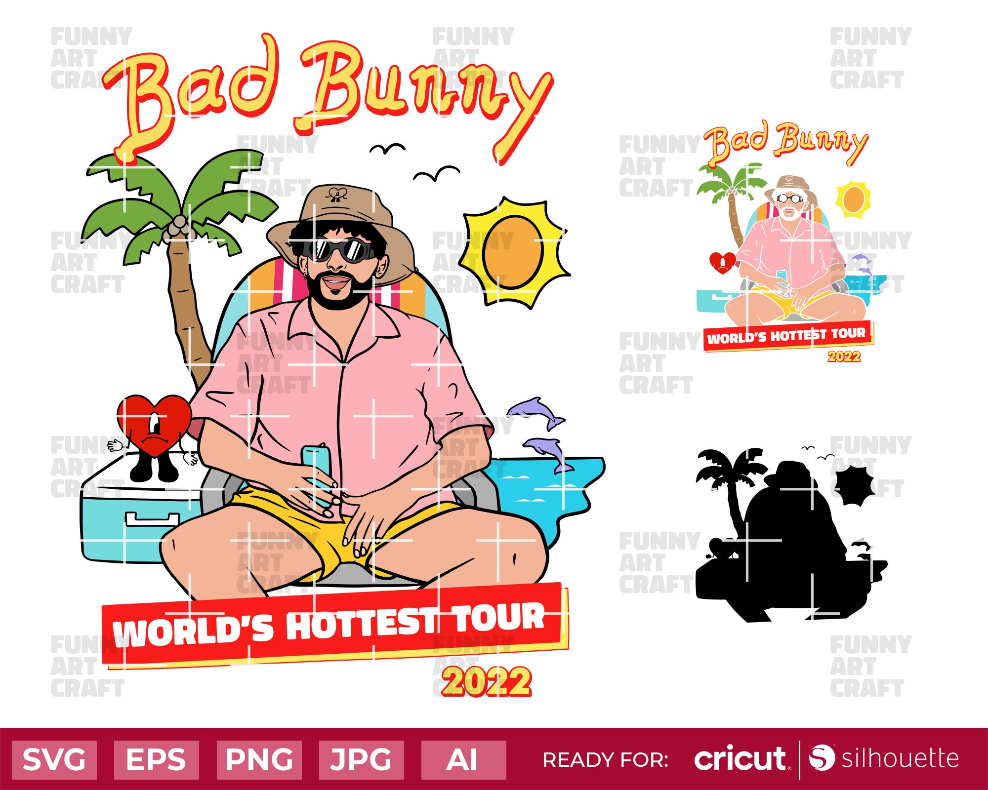 Bad Bunny Svg and Png World's Hottest Tour Svg Baby Benito - Etsy Singapore