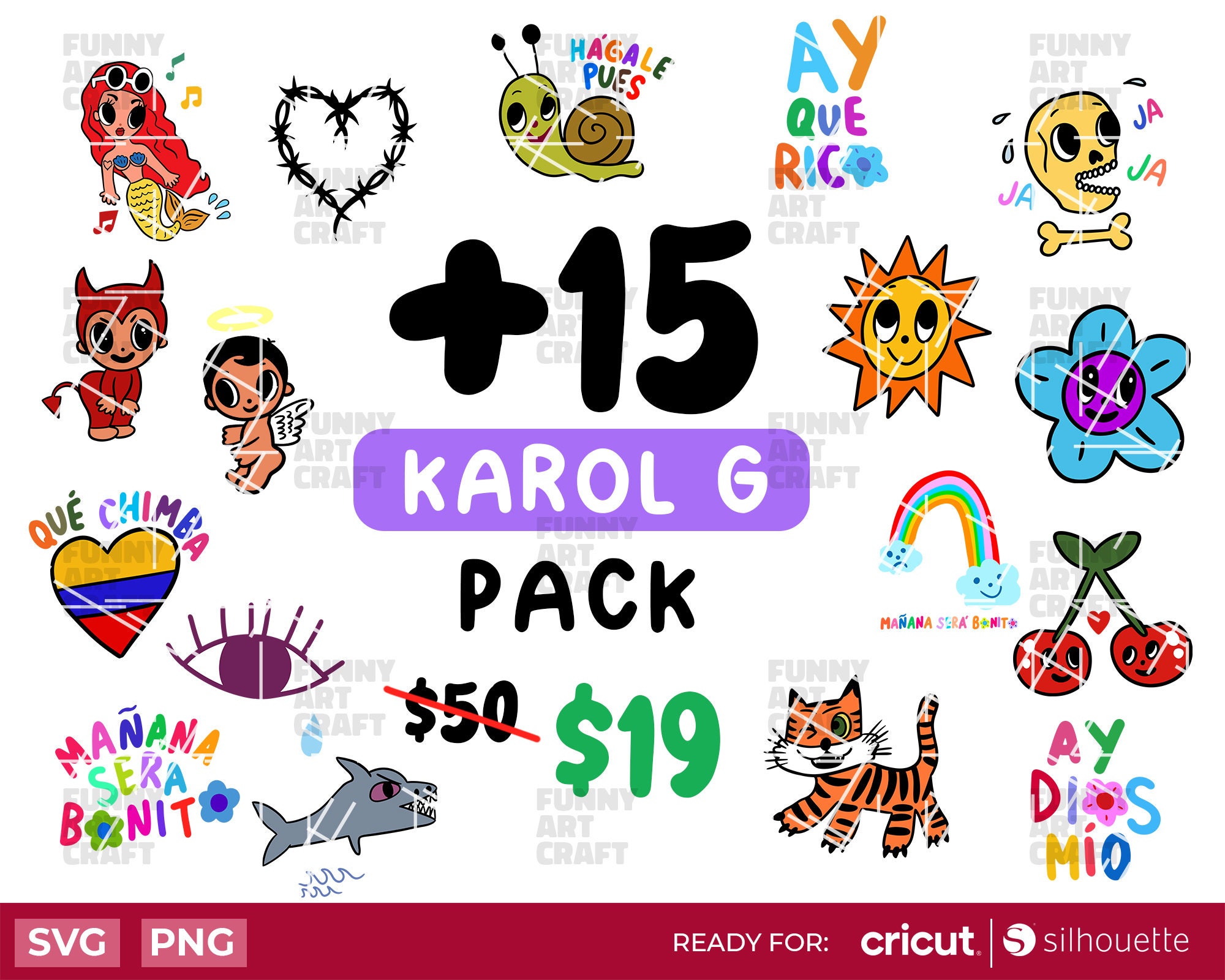 Karol G Mañana Sera Bonito Bundle Pack Digital File para - Etsy México