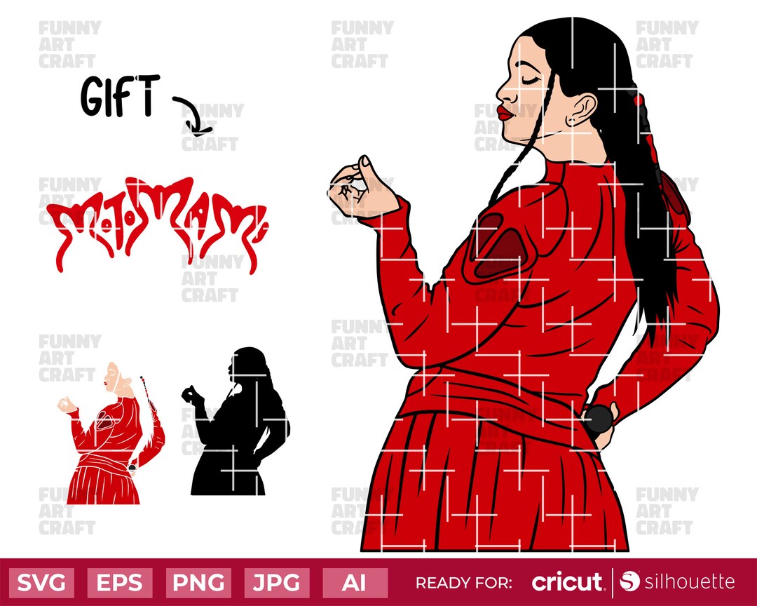 Rosalia Svg Motomami Svg Stencil Logo Album Clipart Digital File Png Ready For Sticker Tshirt
