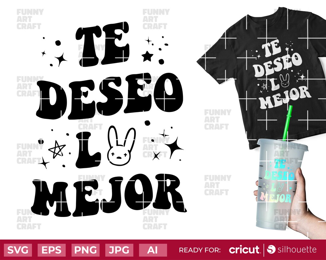 Te deseo lo mejor Svg Bad Bunny Svg Un verano sin ti Layered Valentines ...