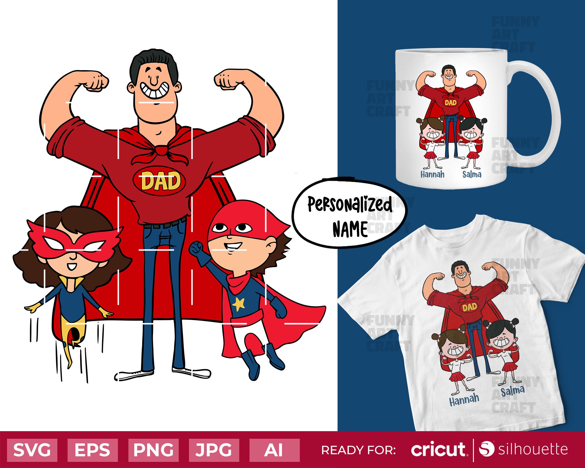 Super Papa Svg Png Custom Clipart Digital File Father Gift - Etsy Ireland