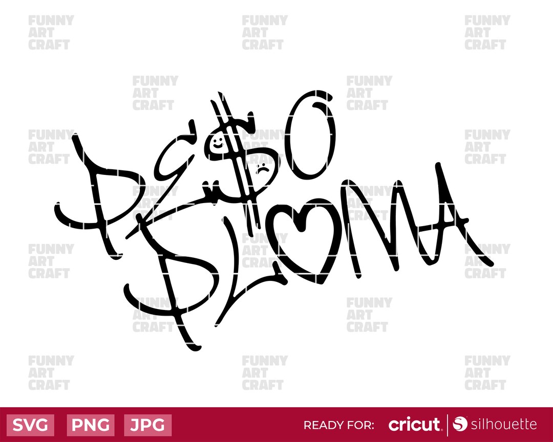 Logo Peso Pluma Svg Png for Tumbler, Tshirt, Sticker Mexican Corridos ...