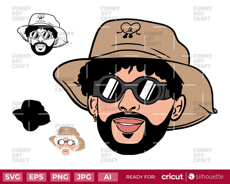 Bad Bunny Svg Baby Benito Svg Layered Valentines Cricut - Etsy