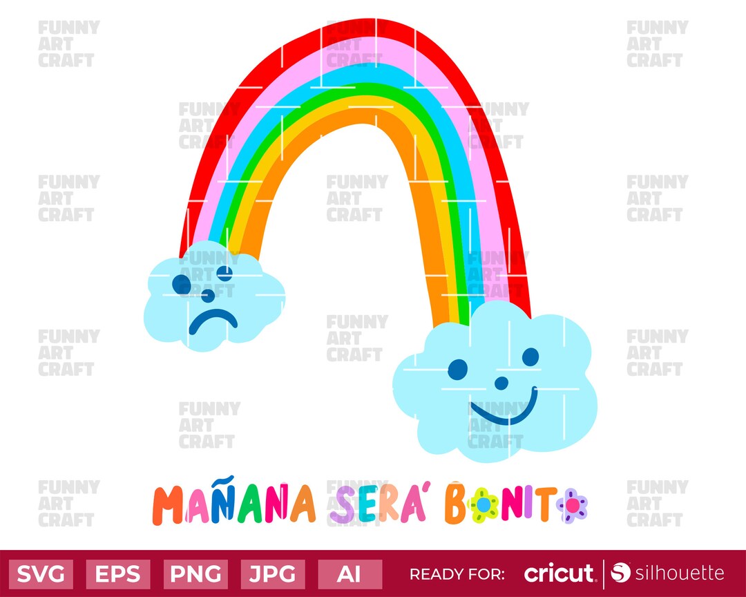 Karol G Mañana Sera Bonito Arcoiris Svg Digital File para tazas, tshirt ...