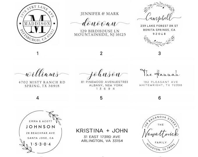 Self Inking Address Stamp,return Address Stamp,personalized Stamp ...