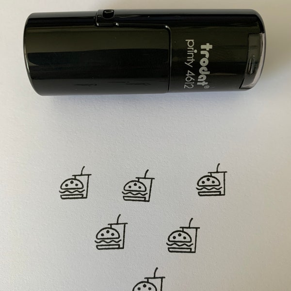 Burger Stamp - Etsy