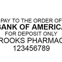 Bank Deposit Stamp Custom Bank Endorsement Custom Business Check Stamp ...
