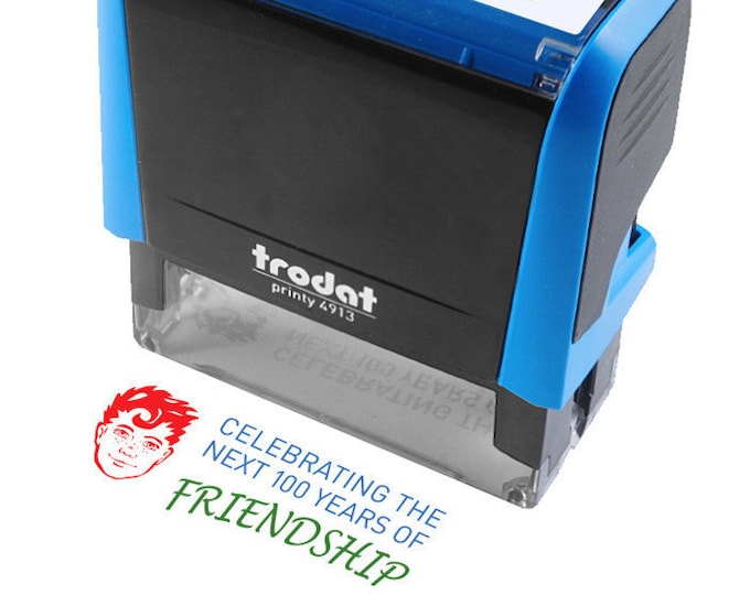 Multicolor Stamp, Custom Stamp With 2 or 3 Ink Color, Personalized ...