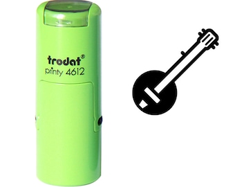 Musical Instrument Rubber Stamp Bluegrass Banjo - Etsy