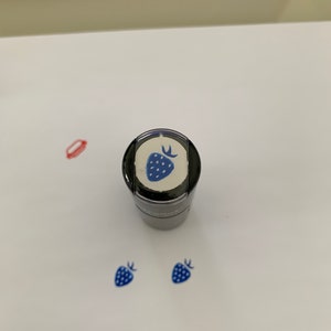 Strawberry Self Inking Stamp,strawberry Rubber Stamp - Etsy