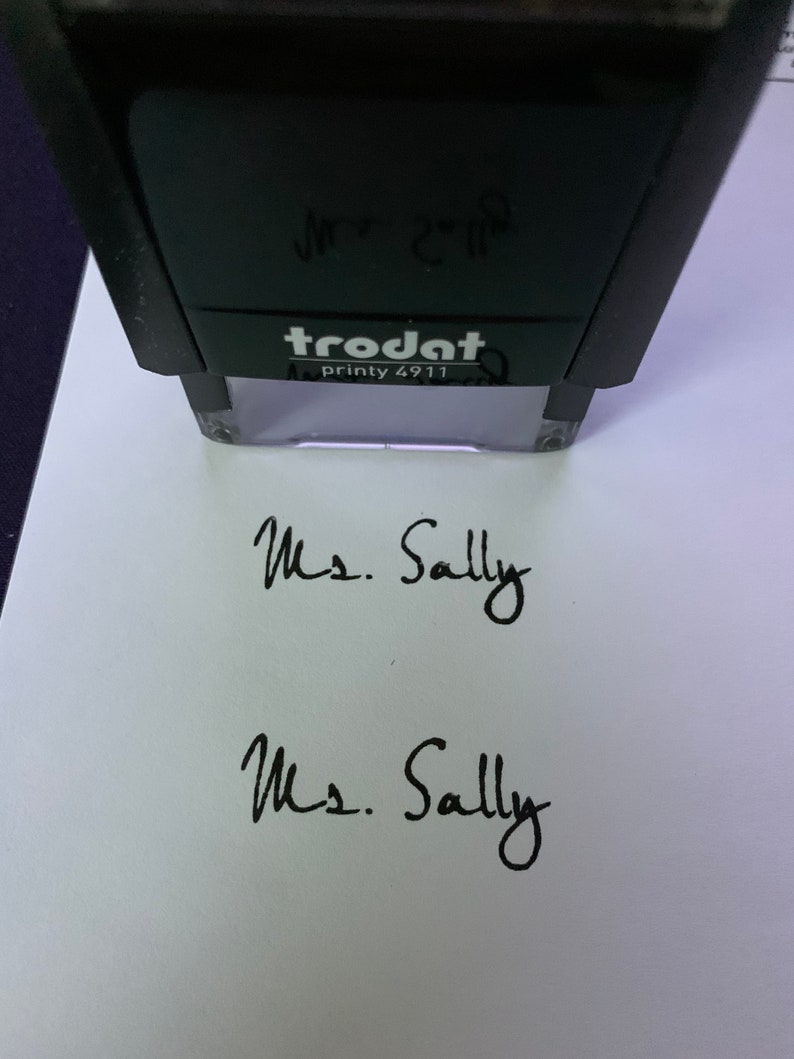 Custom Name Stamp,self Inking Signature Stamp,initial Signature Stamp ...