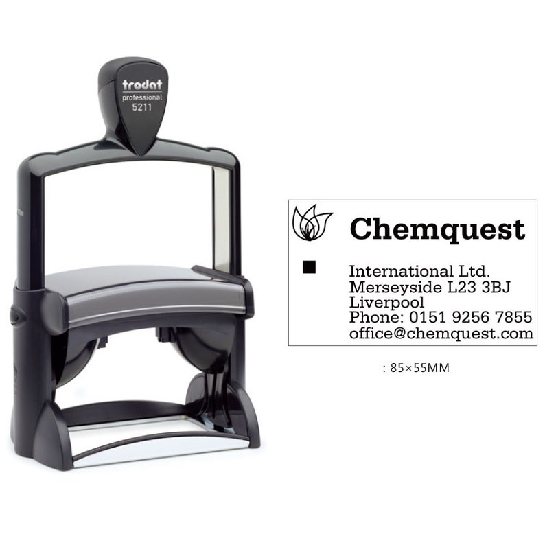 Heavy-duty Metal Self-inking Rubber Stamp, Size: 3.35 X 2.16 Inchs ...