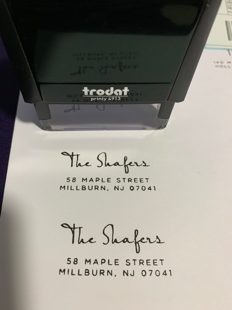 Self Inking Address Stamppersonalized Address Stampself Ink - Etsy