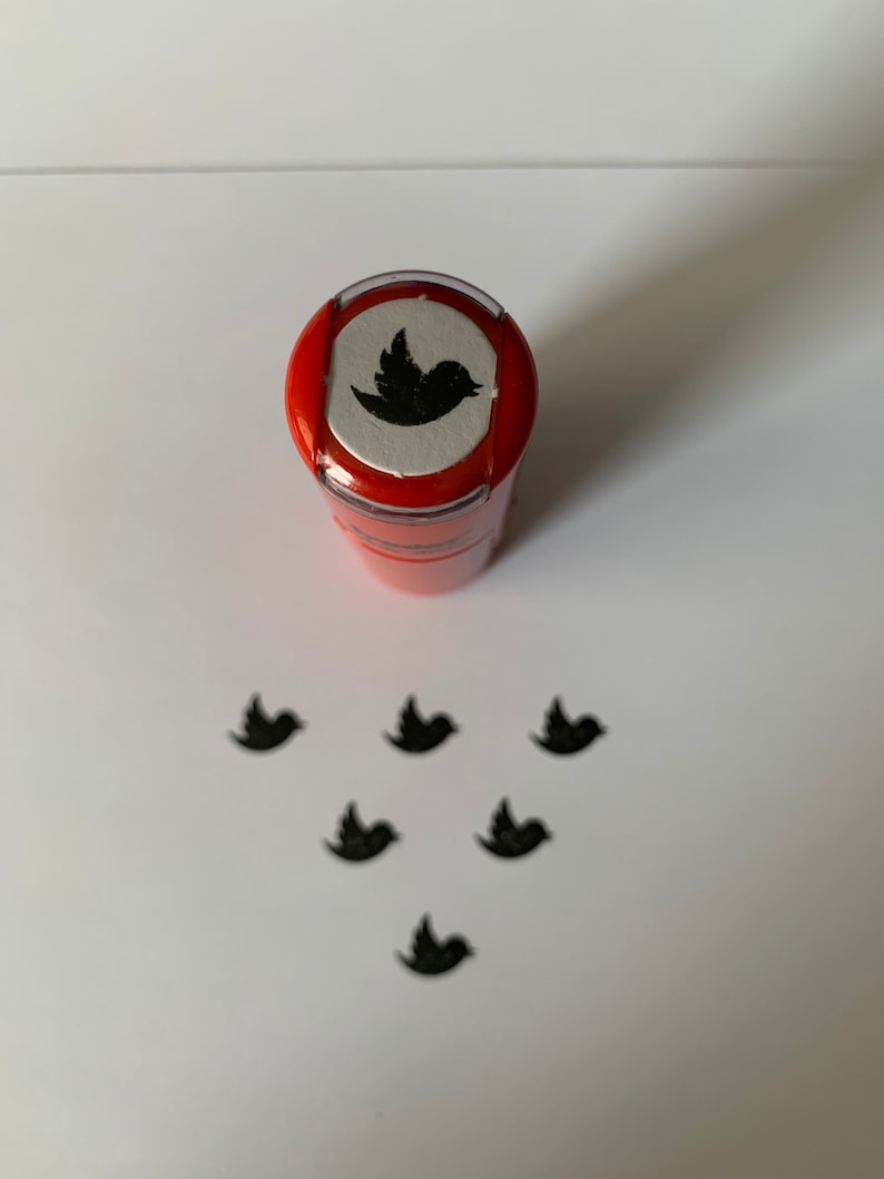Twitter Self Inking Stamps Twitter Rubber Stamp - Etsy