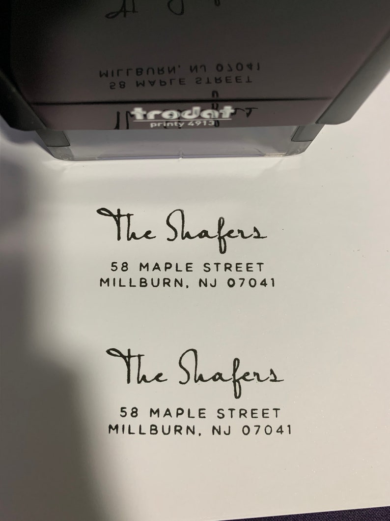 Self Inking Address Stamppersonalized Address Stampself Ink - Etsy