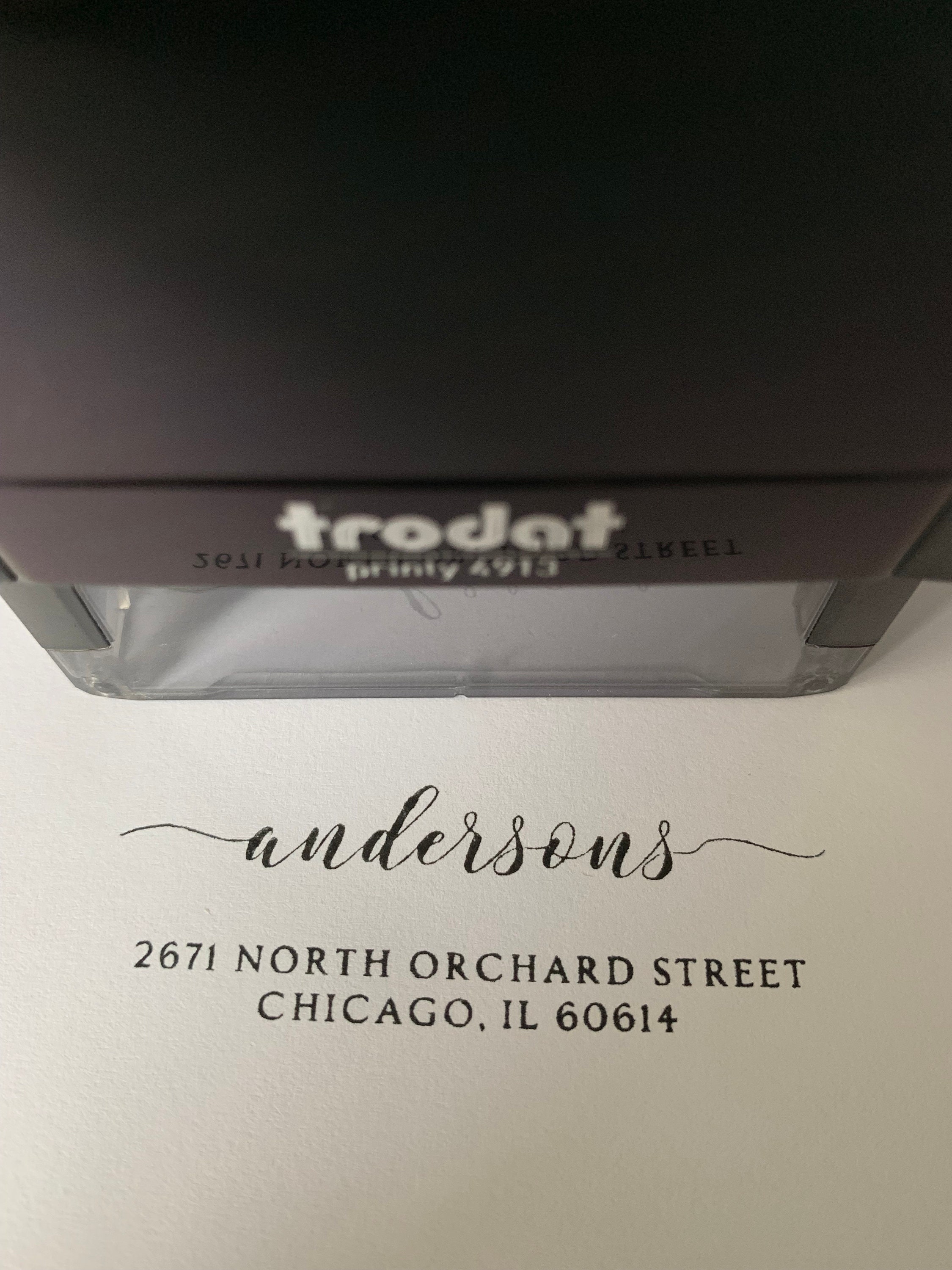 Return Address Stamp Self inkModern Address Stamp Custom | Etsy